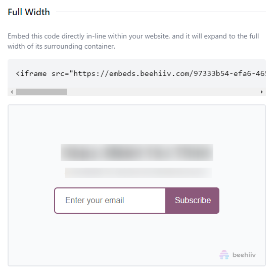Creating and embedding beehiiv subscribe forms - Knowledge Base - beehiiv Creating and embedding beehiiv subscribe forms - Knowledge Base - beehiiv