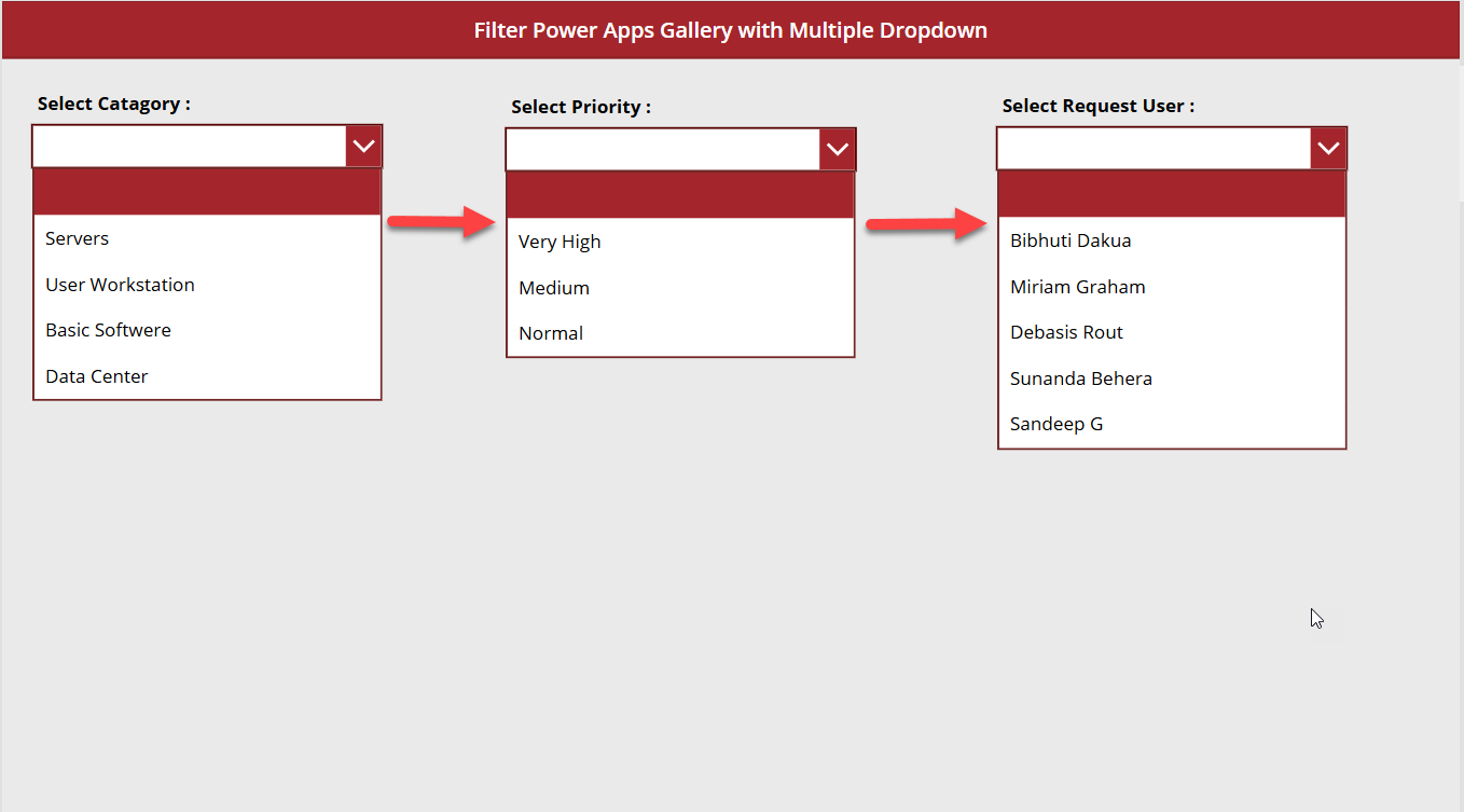 Filtering PowerApps Gallery By Dropdown & Multiple Dropdowns - Softree ... Filtering PowerApps Gallery By Dropdown & Multiple Dropdowns - Softree ...
