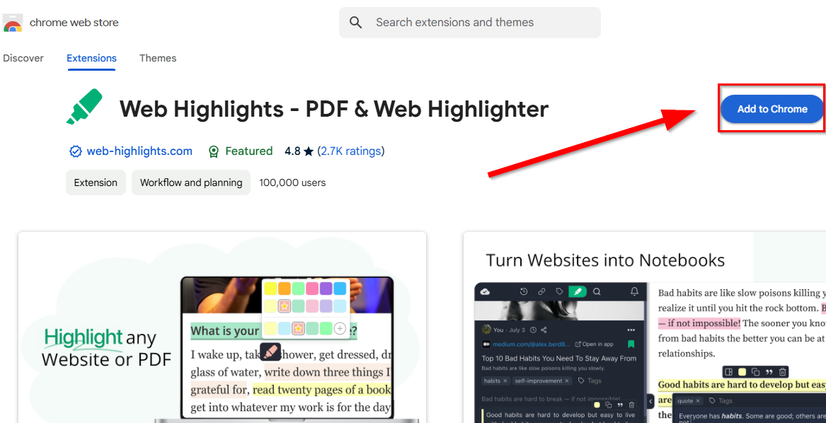 Maximizing Productivity with Web Highlights' Chrome Extension Maximizing Productivity with Web Highlights' Chrome Extension