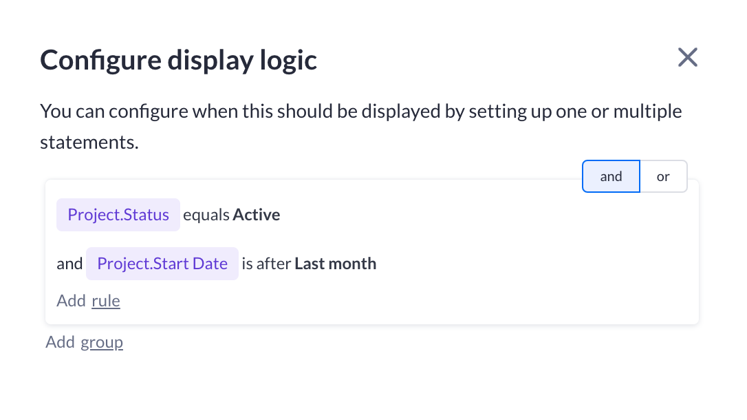 Filtering logic reference Filtering logic reference