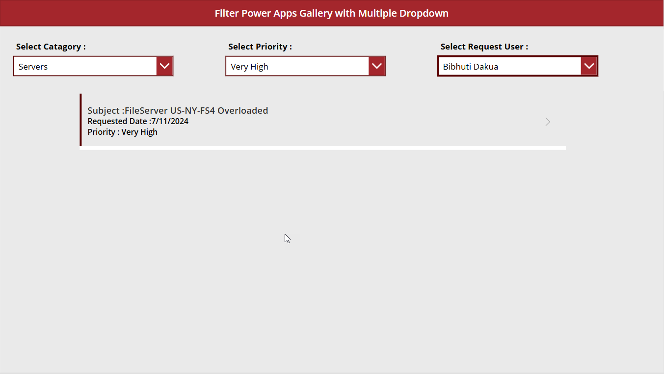 Filtering PowerApps Gallery By Dropdown & Multiple Dropdowns - Softree ... Filtering PowerApps Gallery By Dropdown & Multiple Dropdowns - Softree ...