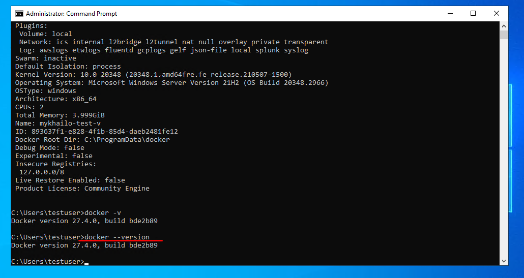Usage Guidelines Docker Ce With Compose For Minimal Core Windows