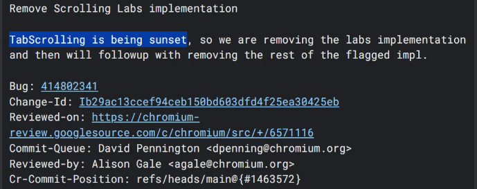 Google to Deprecate “Tab Scrolling” Feature in Chrome Google to Deprecate “Tab Scrolling” Feature in Chrome