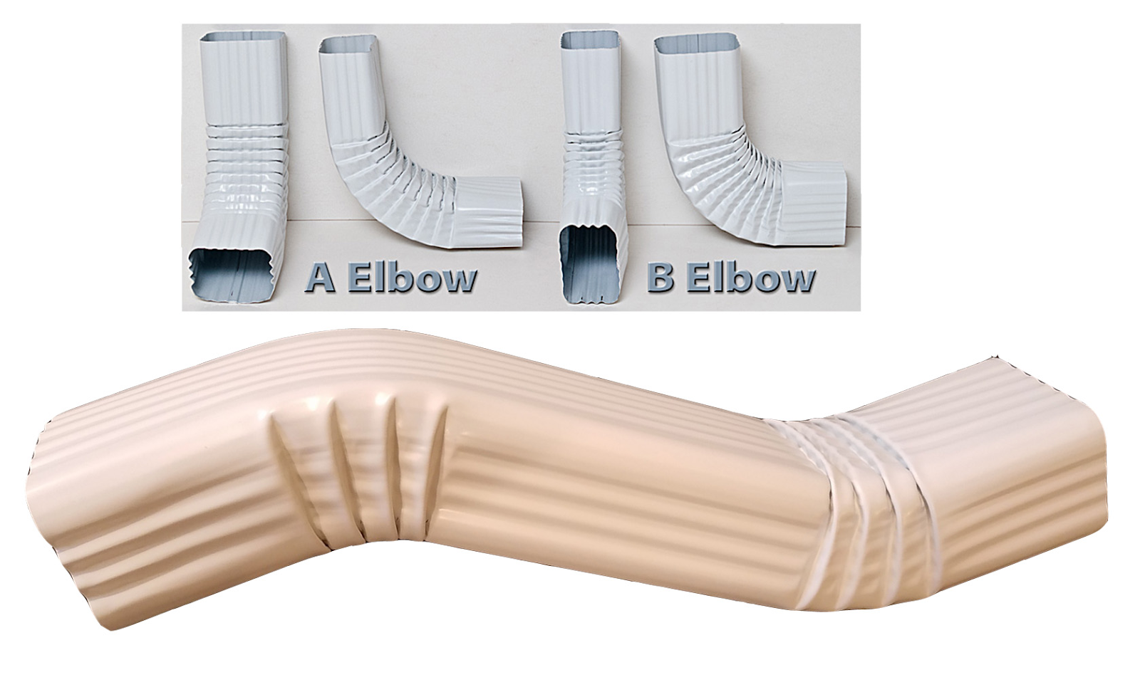 Types of Gutter Downspout Elbows: A vs. B, Sizes & Angles Types of Gutter Downspout Elbows: A vs. B, Sizes & Angles